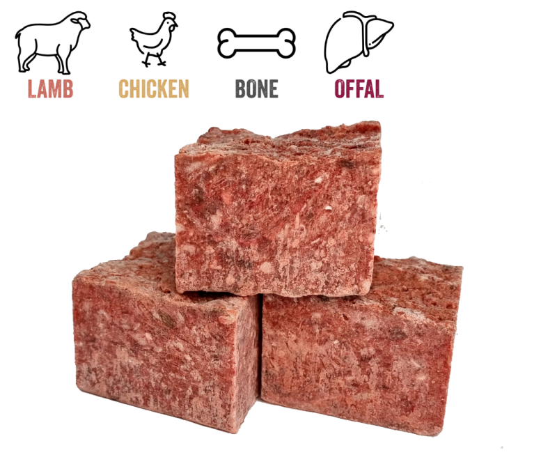 20kgs Lamb & Chicken Complete - Raw Frozen Mince - theyloveit.co.uk